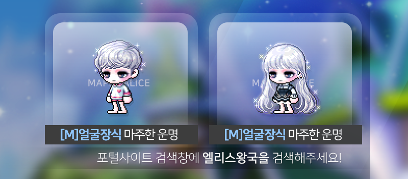 메이플 마스터라벨마라벨 13기 마스터 데스티니 세트 미리보기 라문 헤어 라리엘 헤어 안개 라문 안개 라리엘 마라벨