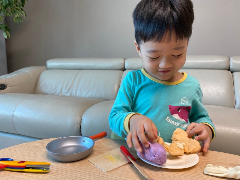 밀가루 반죽놀이 손에 묻지 않는 비율 및 색반죽 만들기 네이버 블로그