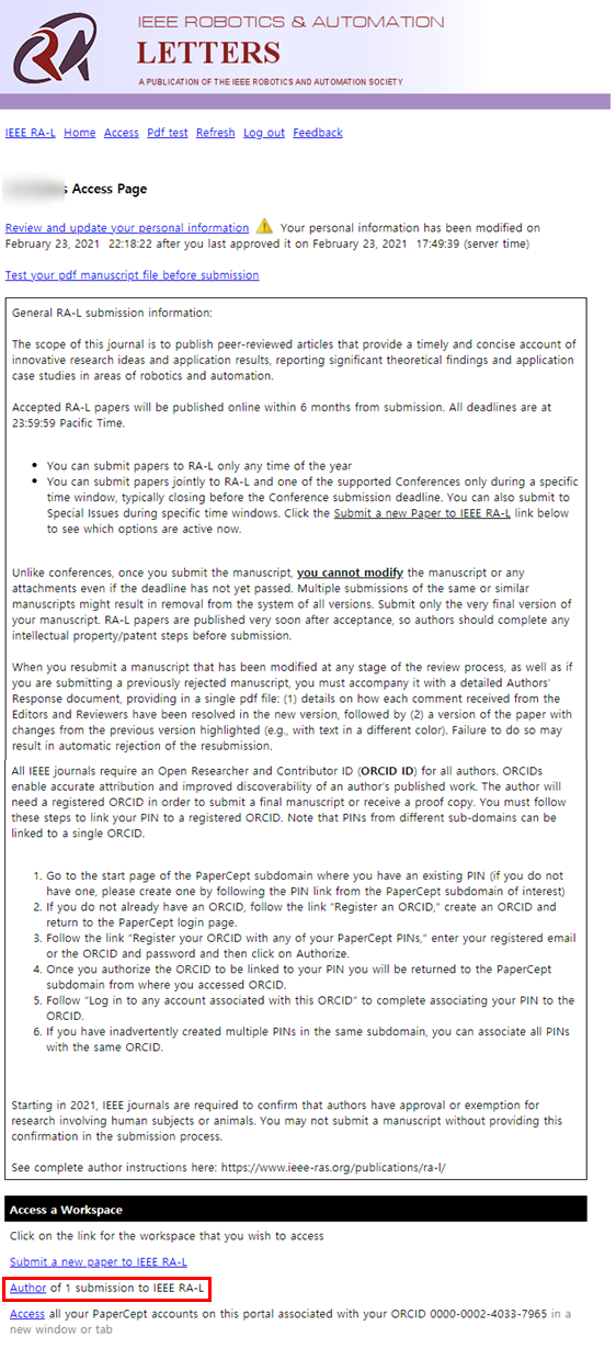 Review Process of IEEE RA-L and IROS : 네이버 블로그
