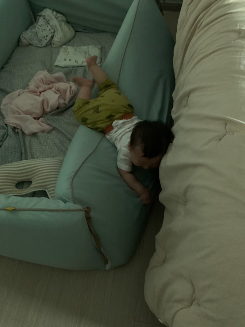 분리수면 아기침대 추천 ::: 한샘 샘키즈 데이베드 + 연희데코 범퍼 + baby bbz 안전가드 꿀조합 (+Q&A 추가 ...