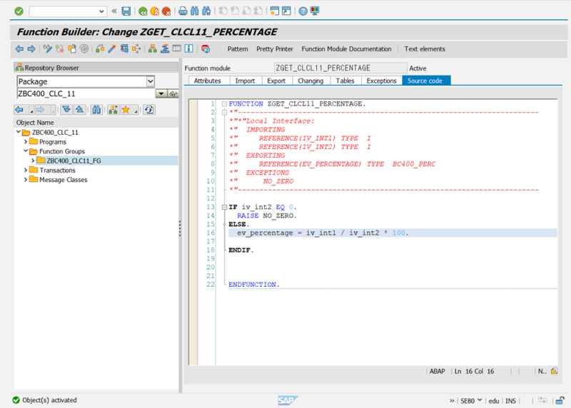 [ABAP] Function Module : 네이버 블로그