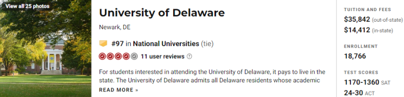 [미국 대학교 입시정보] University of Delaware (델라웨어 대학교) : 네이버 블로그