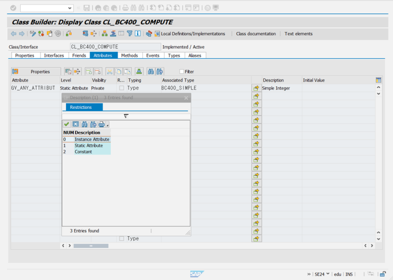 [ABAP] Global Class / Static Method / Instance Method : 네이버 블로그
