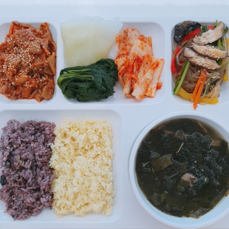 단체급식 메뉴모음한우미역국잡채제육볶음호박잎쌈만들기7월 구내식당 레시피 주간식단표 네이버 블로그