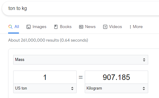 1톤의 개념 (ton, tonne) : 네이버 블로그