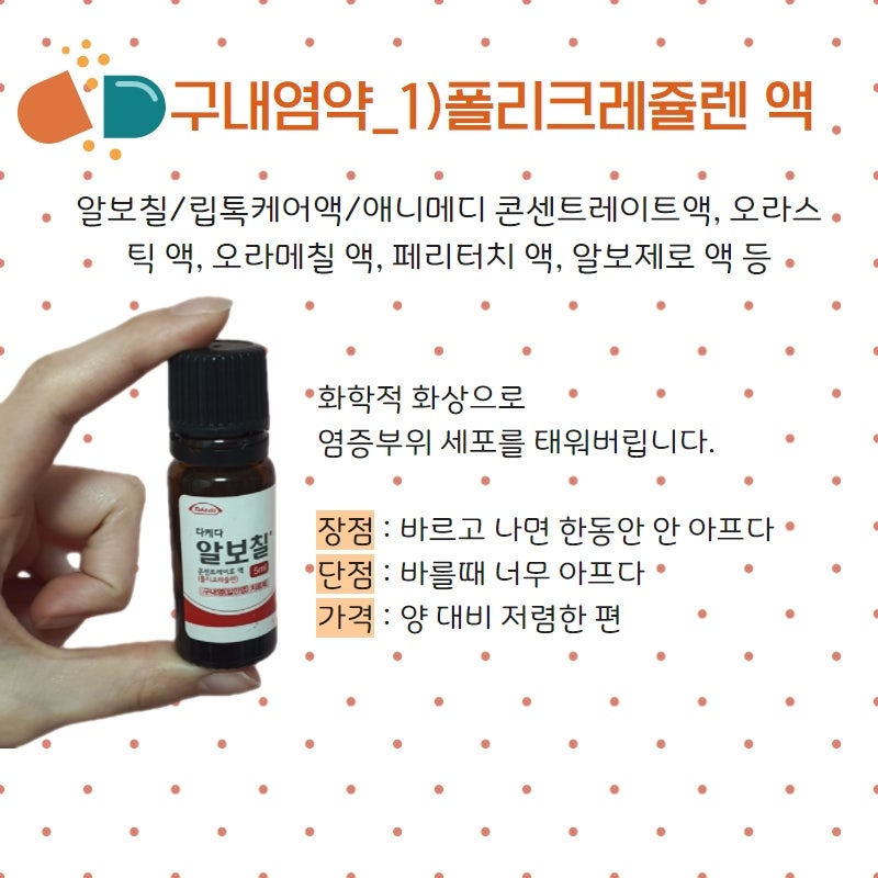 구내염약의 모든것약사추천 알보칠 오라메디 페리덱스 아프니벤큐 큐라틱 네이버 블로그