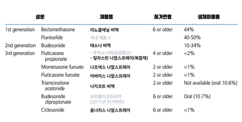 아바미스나조넥스딜라스틴 나잘스프레이 나자코트 비액 병원 처방 비염 스프레이 차이점과 정확한 사용법은 네이버 블로그