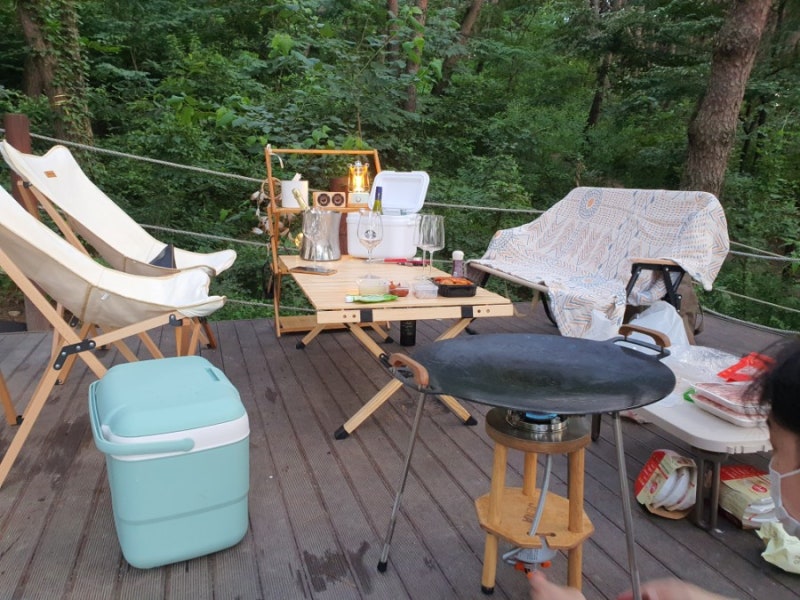 대구 달서별빛캠핑장에서 감성숲속캠핑하고왔어요 :) : 네이버 블로그