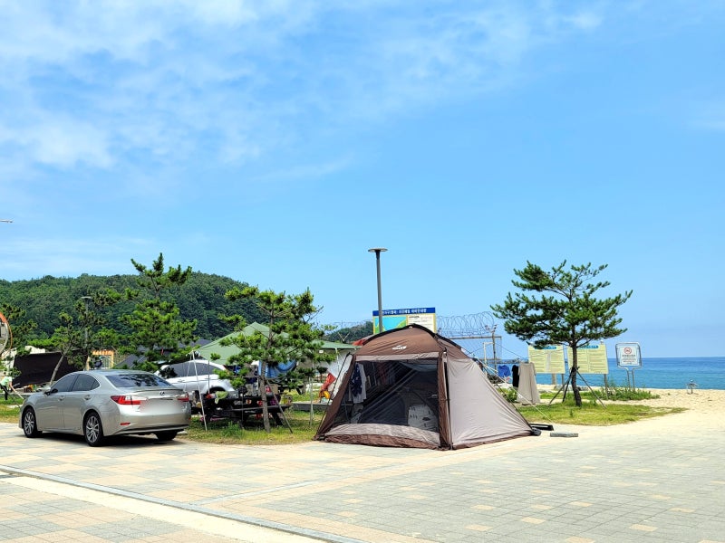 고성 명파오토캠핑장 및 명파해수욕장 1박2일 한적하고 깨끗해서 아이들과 함께 하기 좋은곳 네이버 블로그