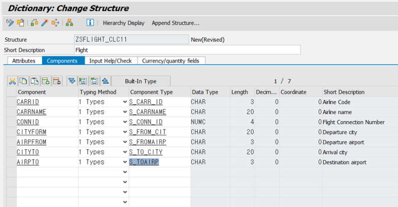 [ABAP] Domain / Element Data Type / Simple Structure / Nested Structure ...