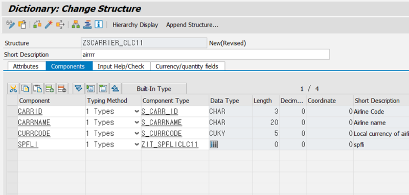 [ABAP] Domain / Element Data Type / Simple Structure / Nested Structure ...