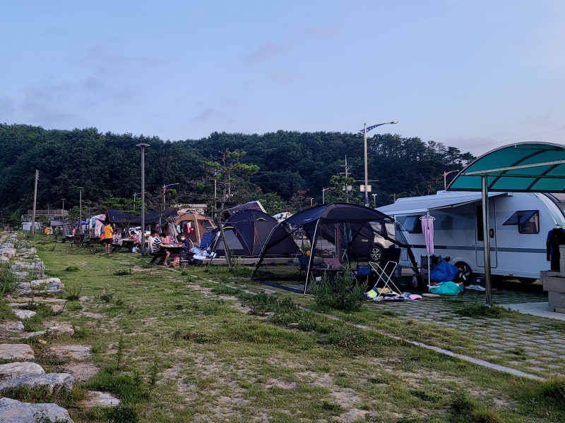고성 명파오토캠핑장 및 명파해수욕장 1박2일 한적하고 깨끗해서 아이들과 함께 하기 좋은곳 네이버 블로그