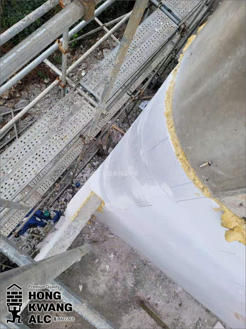 제주도 애월읍 ALC주택 시공 : 시공사 - 바운하우징 건축 / ALC시공 - 홍광alc / RC조에 alc 블록 벽체 조적 ...