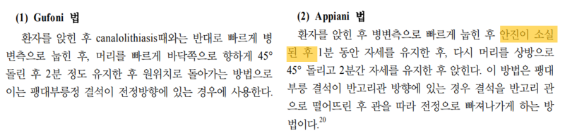 [BPPV][Topic] Gufoni(Appiani) Maneuver의 합리적인 실시 방법에 대한 고민 1. 이론 편 : 네이버 블로그