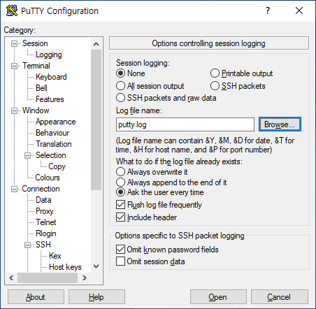 Putty(푸티) ssh, ftp, telnet, serial, rlogin 원격 제어 프로그램 : 네이버 블로그