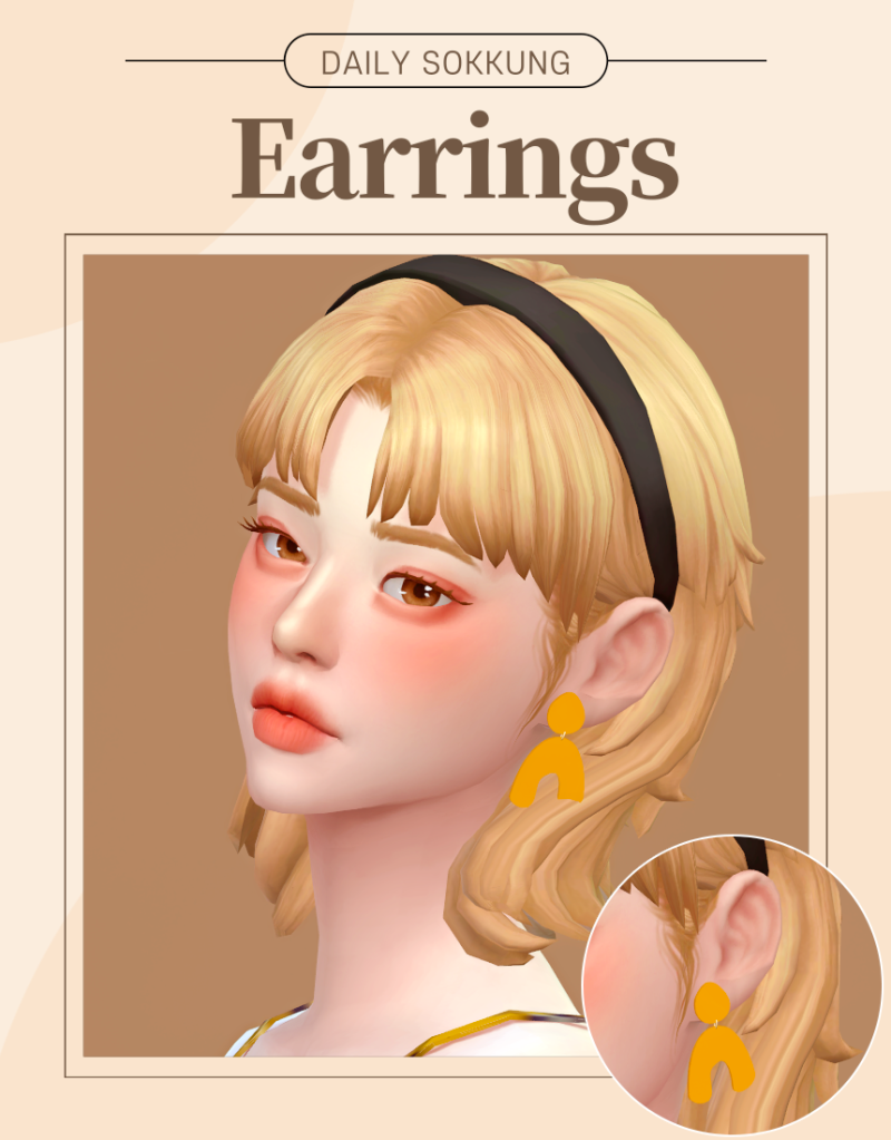 [심즈4] CC템추천 : 귀걸이 ACC : 1 : 네이버 블로그