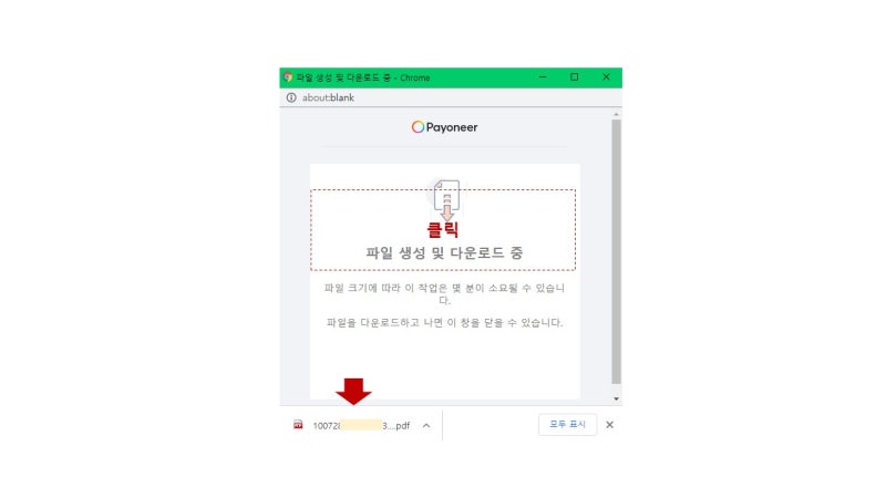 페이오니아[Payoneer] Bank account statement 출력하는 방법 : 네이버 블로그