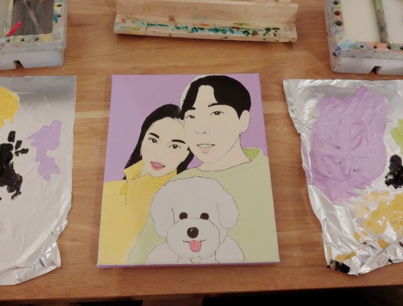 평택성인취미미술 커플팝아트원데이클래스미술원데이클래스평택취미미술 네이버 블로그