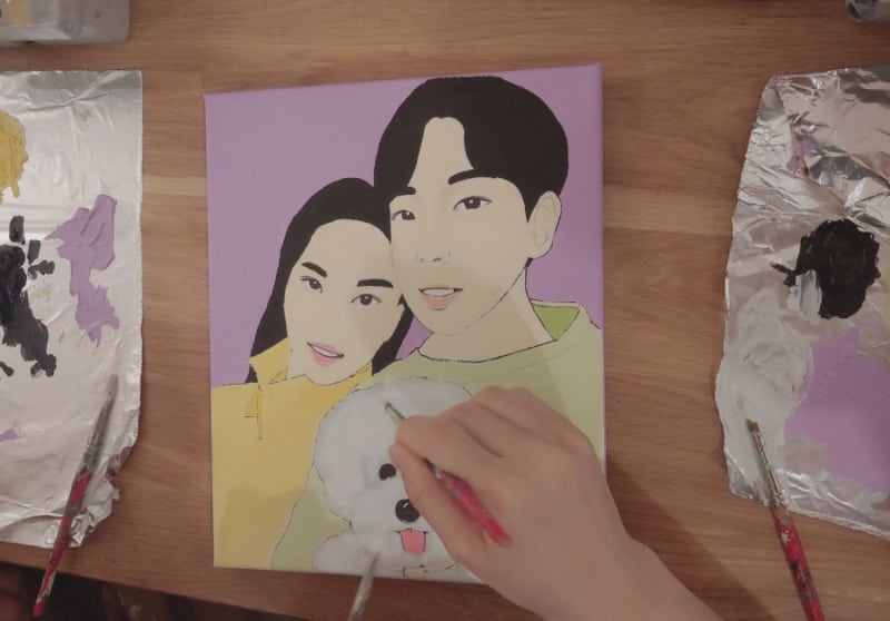 평택성인취미미술 커플팝아트원데이클래스미술원데이클래스평택취미미술 네이버 블로그