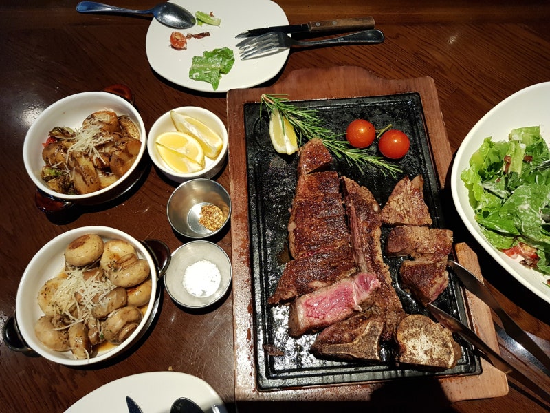 범계 맛집 아웃백스테이크하우스 안양평촌점10만년만의 아웃백 네이버 블로그