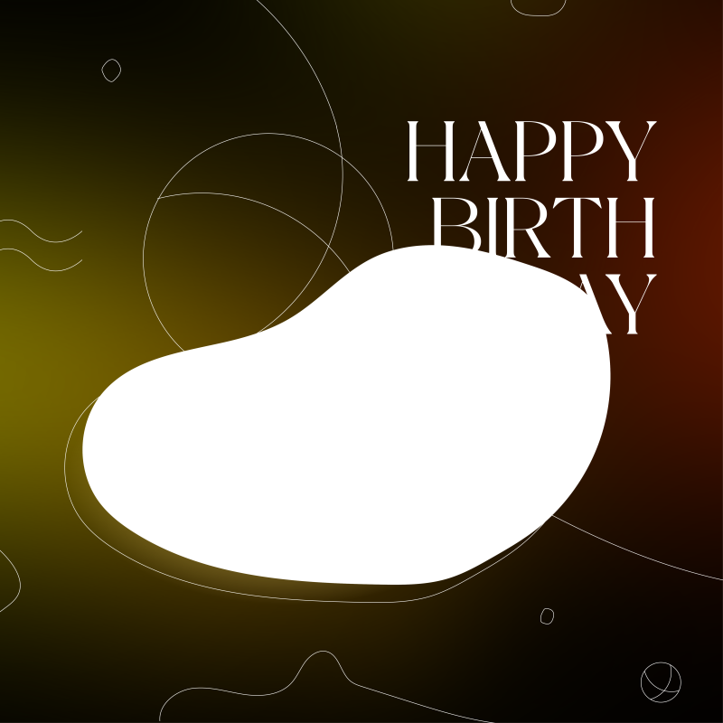 HBD PNG_그라데이션 버전 : 네이버 블로그