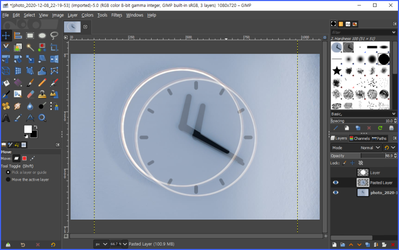 32. 김프(Gimp) 강좌 - 정렬도구(Alignment Tool)설명 및 활용 : 네이버 블로그