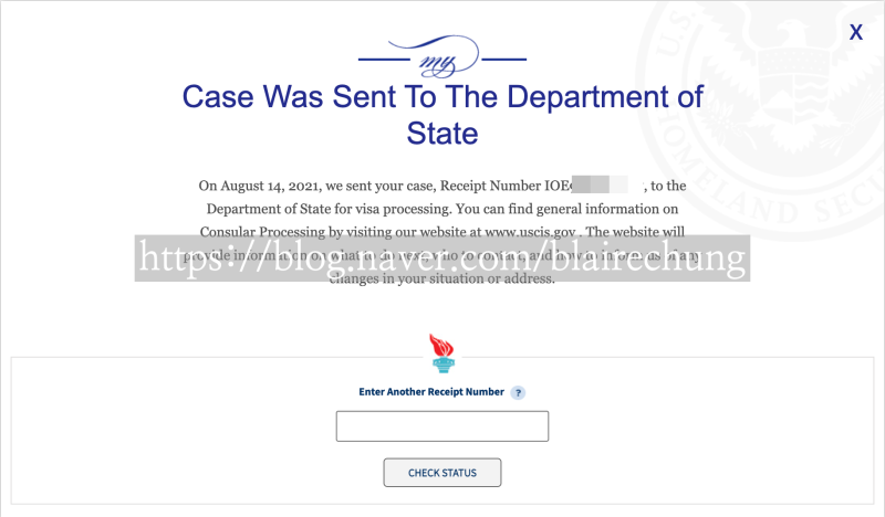 [미국 CR/IR-1] NVC Case Number/AOS & IV Fees 납부 방법 : 네이버 블로그