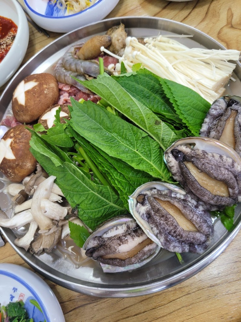 여수 종화동 맛집 정말 푸짐한 전복 해물 전골로 더위에 몸보신 했어요 오성 회관 네이버 블로그