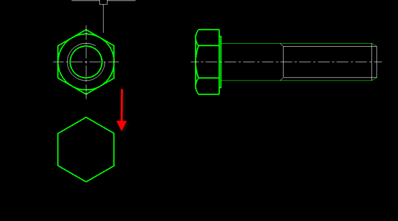AUTOCAD M10 HEX BOLT 2D 및 3D 작업하는 방법 : 네이버 블로그