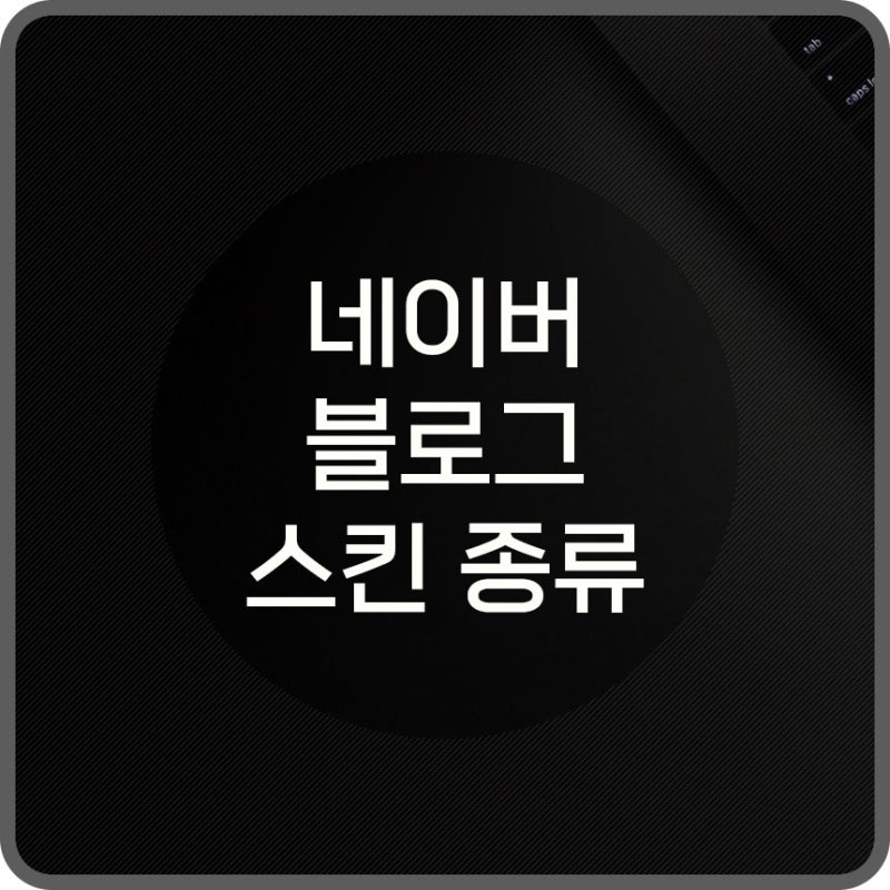 네이버 블로그 꾸미기 홈페이지형 일반형 스킨 종류 알아보기 네이버 블로그
