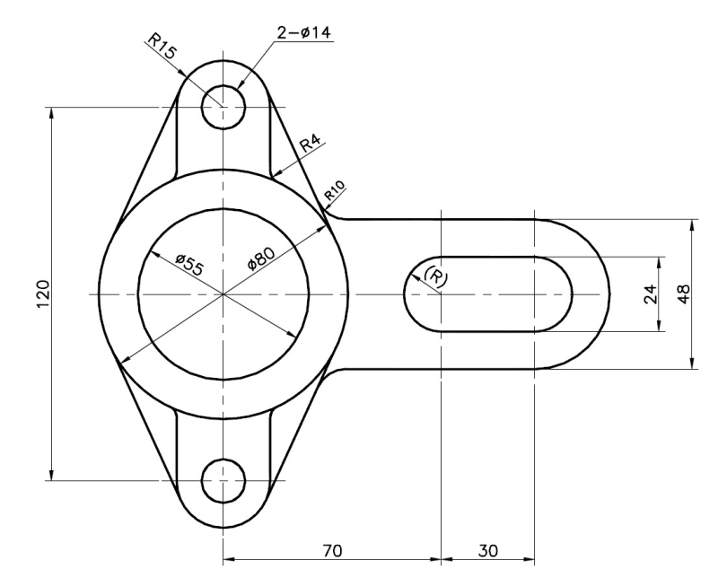 Autocad 선과 간격띄우기 트림 필렛을 이용하여 기초도면그리기 네이버 블로그