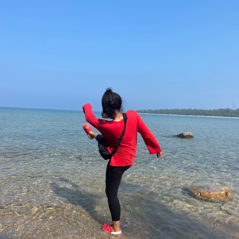 [캐나다] Inverhuron Provincial Park 🏕 / MEC Cabin 4 텐트 ⛺️ / 캠핑뜨개/ 강아지와 함께 ...