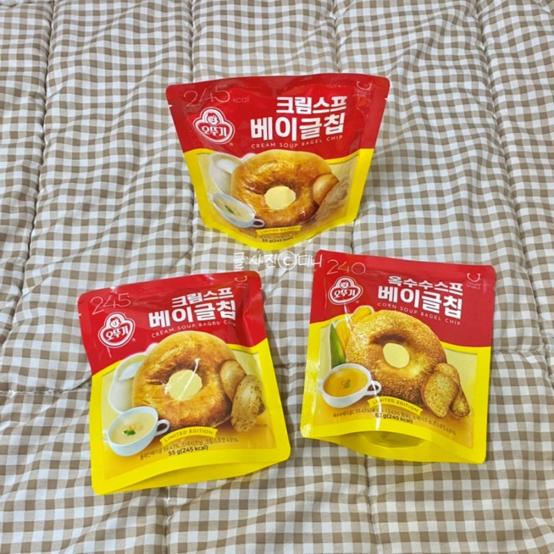 오뚜기 크림옥수수 수프 베이글 칩 올리브영 신상 한정판 스낵 네이버 블로그