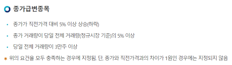주식용어 주식 투자주의 경고 위험 환기종목 지정 조건과 해제일 확인 방법 네이버 블로그