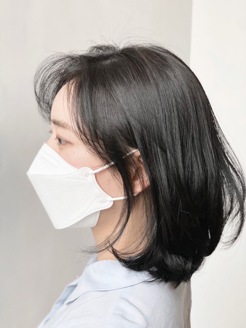 순수청담본점순수혜나쌤단발레이어드컷중단발레이어드컷사이드뱅단발허쉬컷샤밍컷다크브라운에쉬블랙염색 네이버 블로그