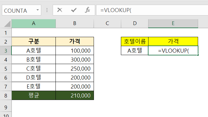 엑셀 Ifna 함수 Vlookup Na 오류 발생 시 수정하기 예제 지정된 값으로 변경 Na 에러 뜻 네이버 블로그