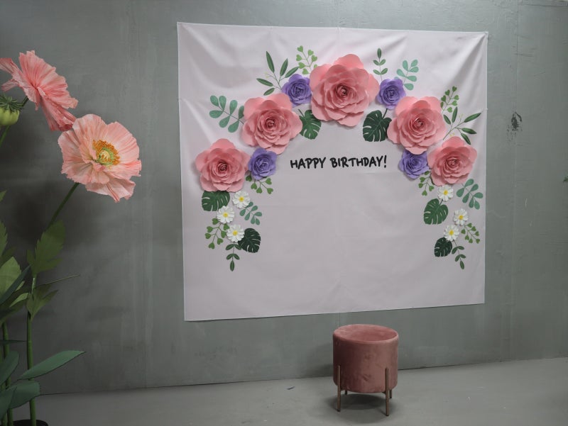 현수막 종이꽃 생일 포토존 입학식 졸업식 포토존 네이버 블로그
