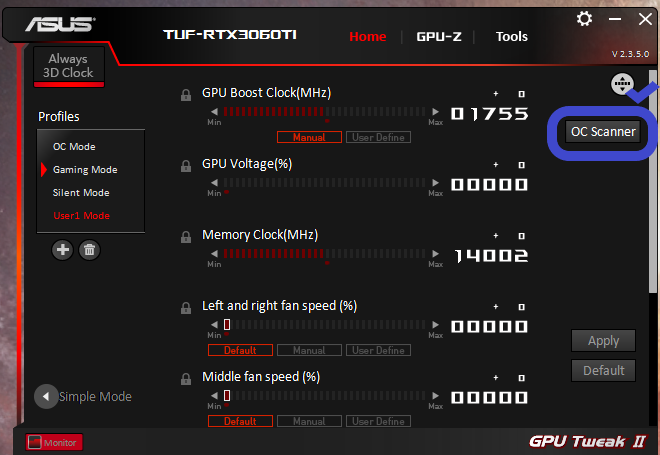 ASUS GPU Tweak 2 다운 사용법 그래픽카드 오버클럭 방법 : 네이버 블로그