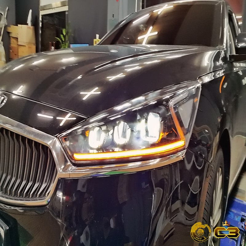 올뉴 k7 순정 LED 프로젝션 라이트 교체 방향등은 거들뿐 : 네이버 블로그