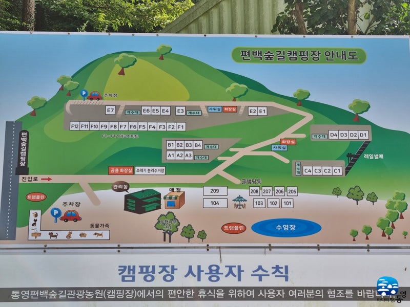 아이들이 좋아하는 캠핑 And 글램핑장 통영편백숲길캠핑장 네이버 블로그