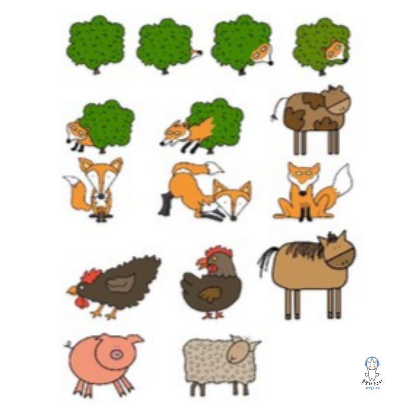 [엄마표 영어/ 4세 5세 6세] 노부영 Hattie and the fox 농장동물 알아보아요 : 네이버 블로그