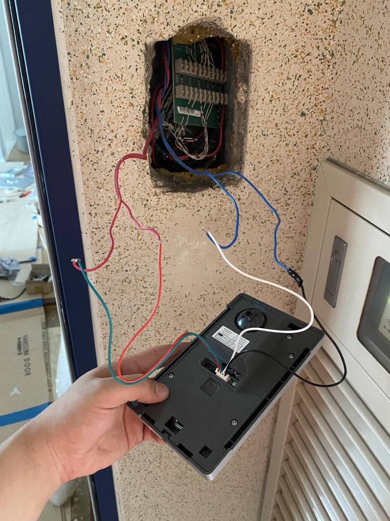 8. 구축아파트 인터폰 셀프 교체(sht 102c -> sht 3625) : 네이버 블로그