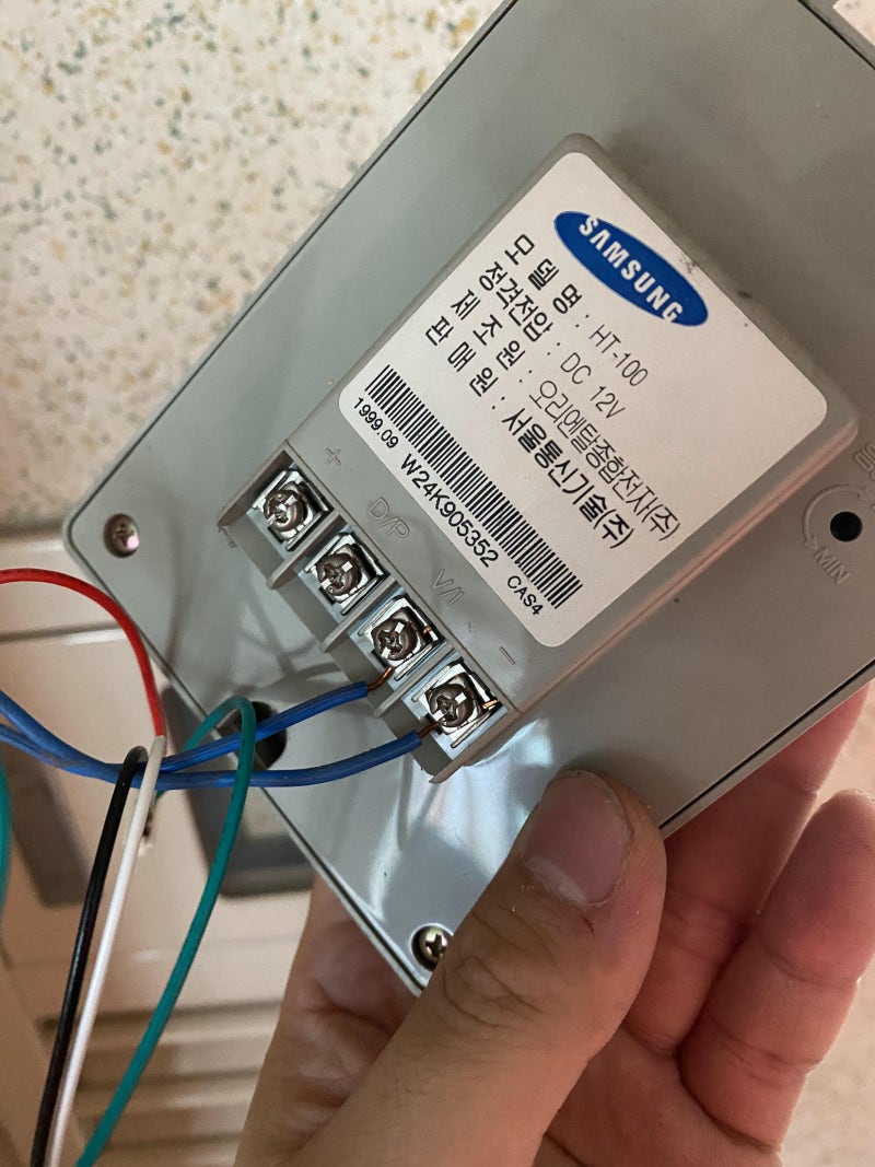 8. 구축아파트 인터폰 셀프 교체(sht 102c -> sht 3625) : 네이버 블로그