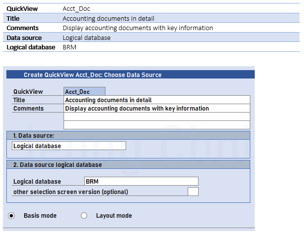 SAP QuickViewer: 6. FI회계전표 세부내역 조회 레포트 : 네이버 블로그