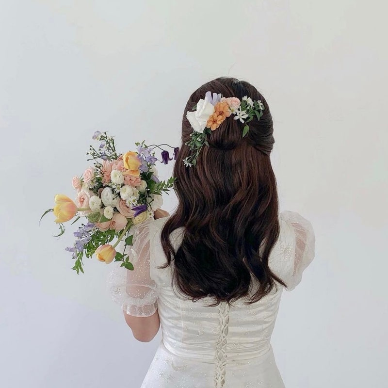 제주유일 생화 부케·부토니아 생화헤어장식 네이버 블로그