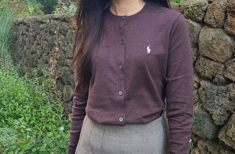 폴로 피마코튼 가디건 여주아울렛 가격부터 착용샷 후기 : 네이버 블로그