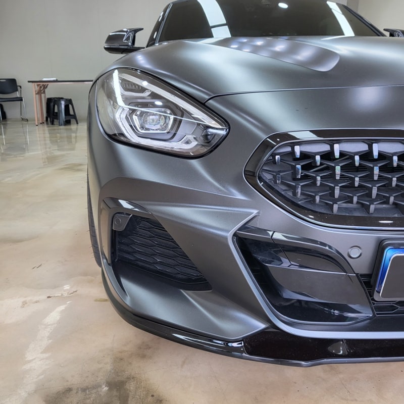 Bmw Z4 사틴블랙락그레이메탈릭 랩핑시공인천랩핑청라랩핑김포랩핑 네이버 블로그