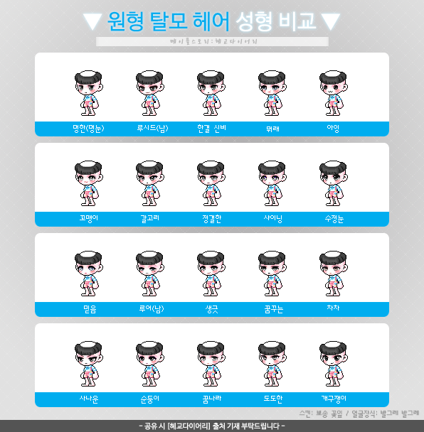 Kms 캐시 메이플스토리 남자헤어사전 원형 탈모 헤어 And 인기 성형 비교 네이버 블로그
