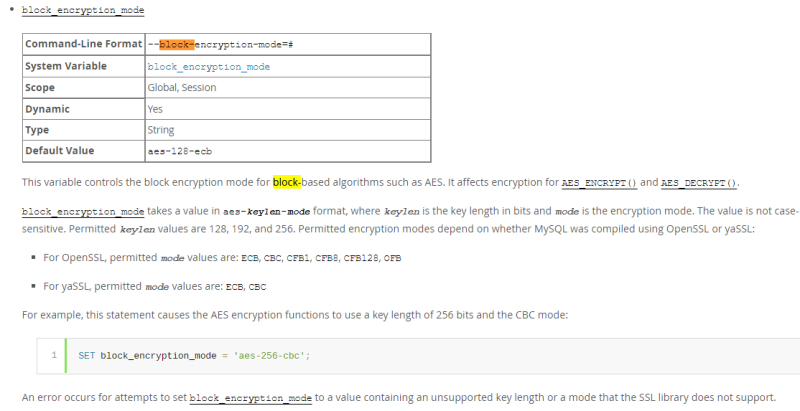PHP] MySQL AES_ENCRYPT 동일한 결과 내기 : 네이버 블로그