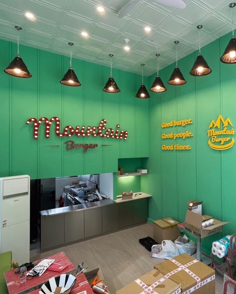 수제버거 전문점 인테리어 마운틴버거 네이버 블로그
